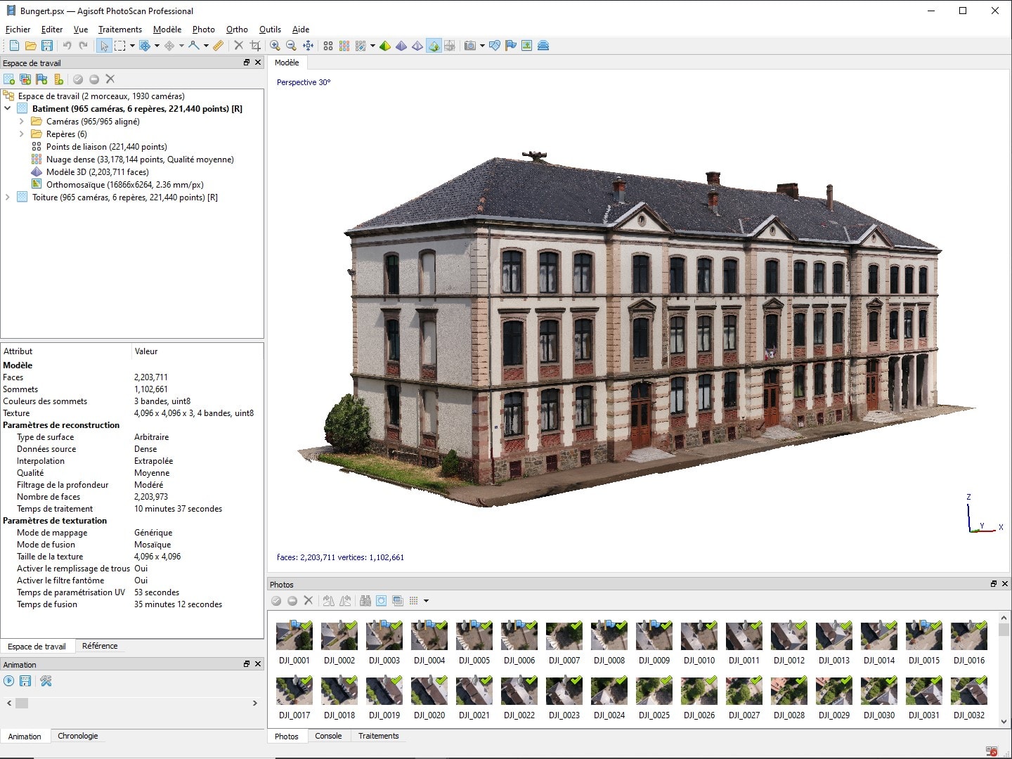 Modélisation 3D et Photogrammétrie - Drone Supervision Alsace